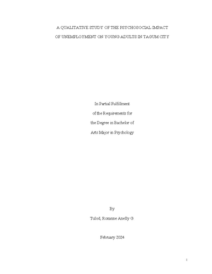 Preliminaries and chapter 1 fin - i A QUALITATIVE STUDY OF THE ...
