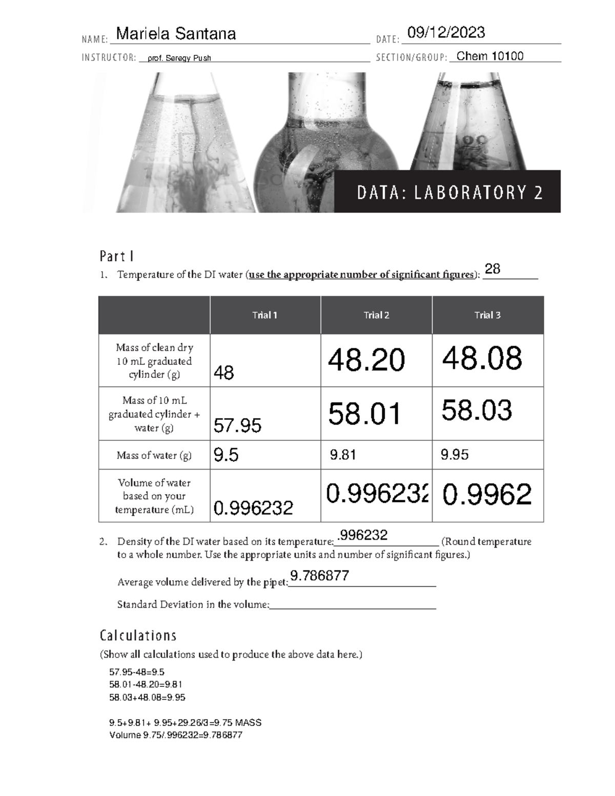 Data Laboratory 2 - data sheet - dAtA : L A b o r Ato r y 2 N A m E : d ...