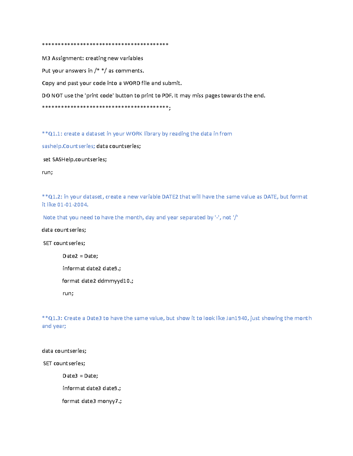 M3 Assignment Lohitha Reddy M3 Assignment Creating