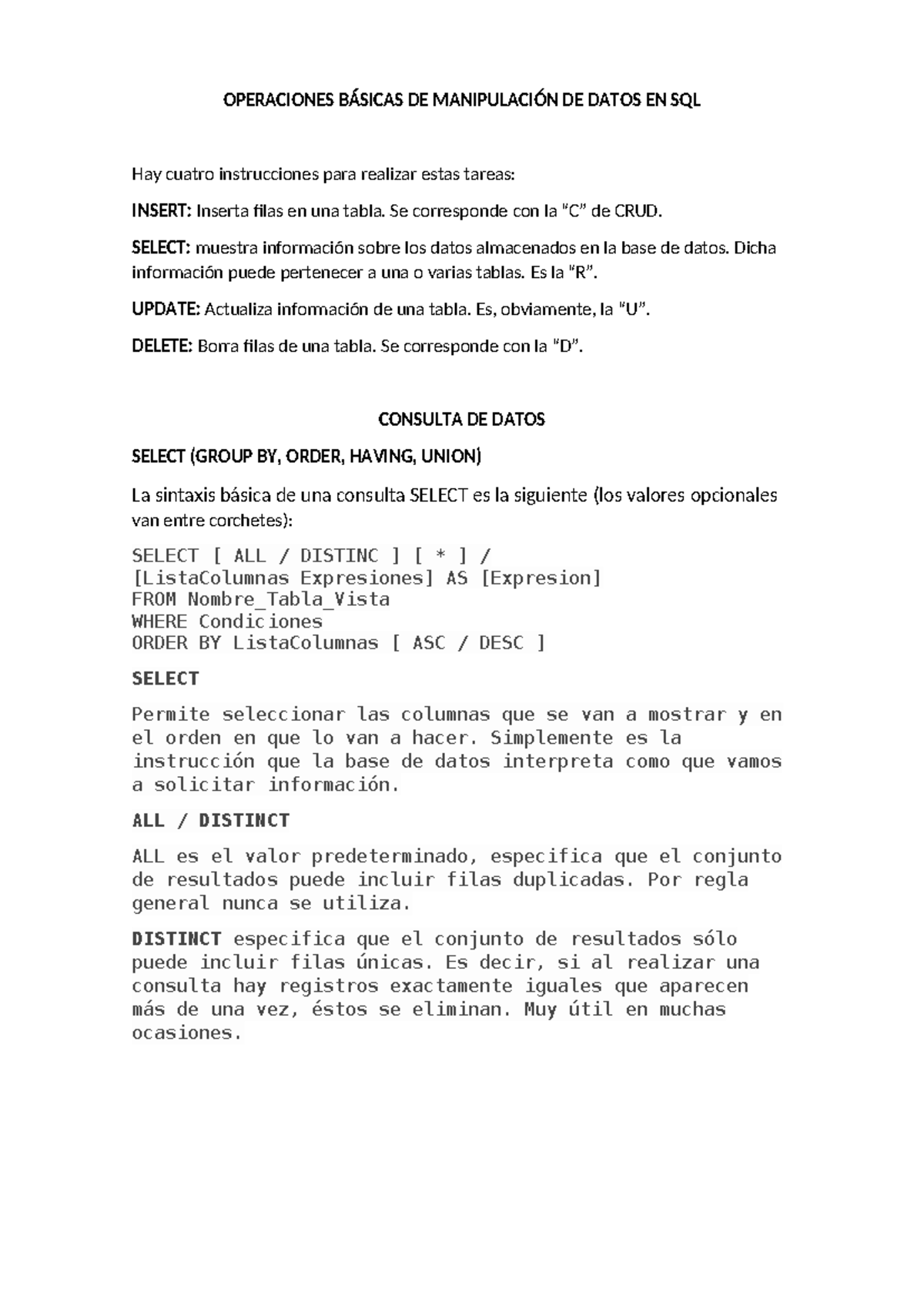 GUIA SQL - fff - OPERACIONES BÁSICAS DE MANIPULACIÓN DE DATOS EN SQL ...
