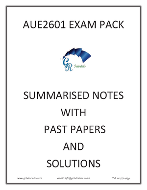 AUI2601 Solution to assignment 2 - AUI2601/202/1/ 2022 Tutorial Letter ...