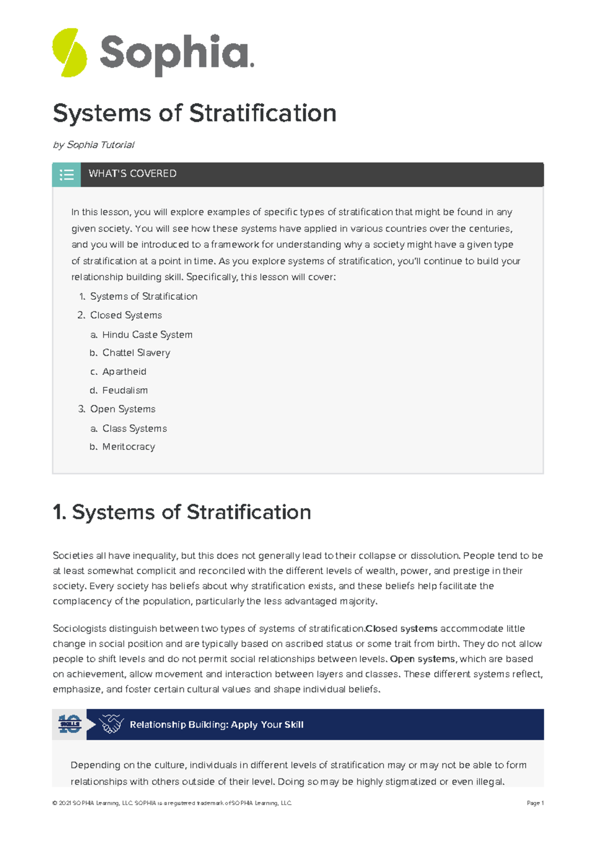 Systems-of-stratification - Systems of Stratification by Sophia ...