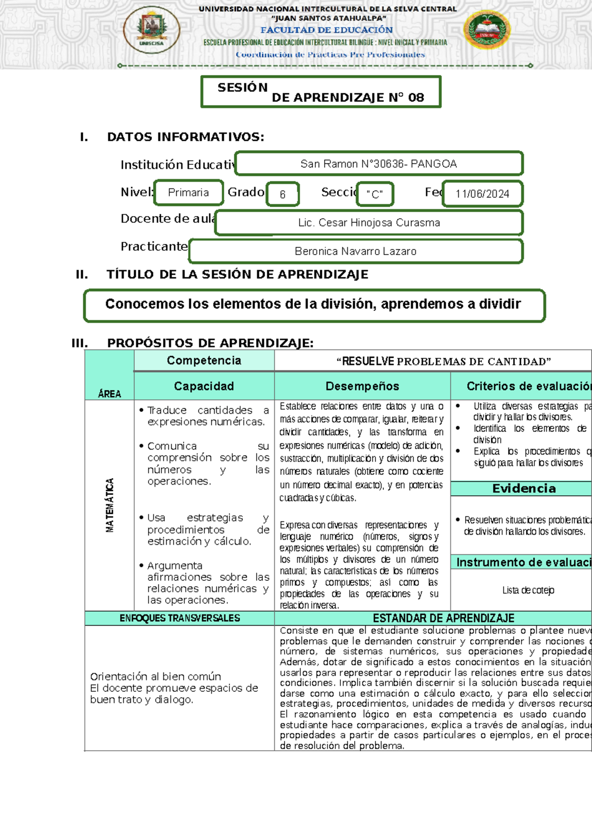S.A 9 conocemos los elementos de la division, aprendemos a dividir - I ...