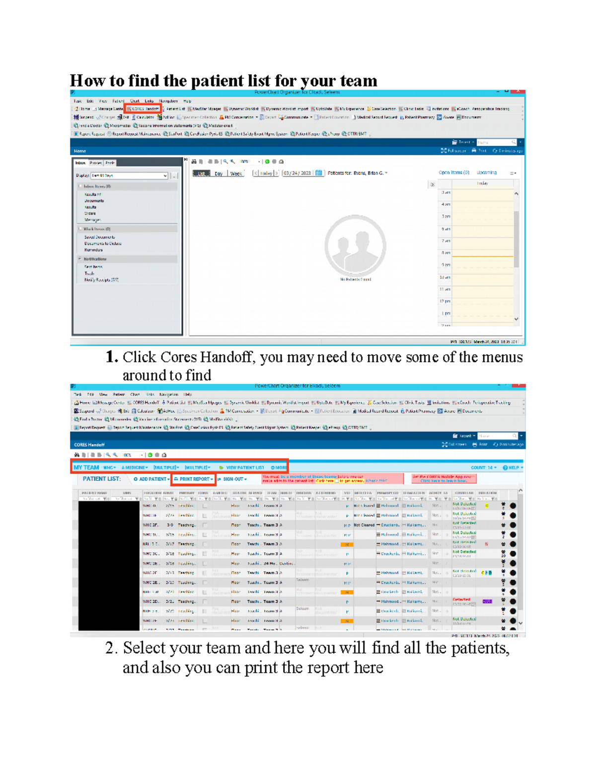 HY EMR Instructions - Key info for setting up emr - How to find the ...