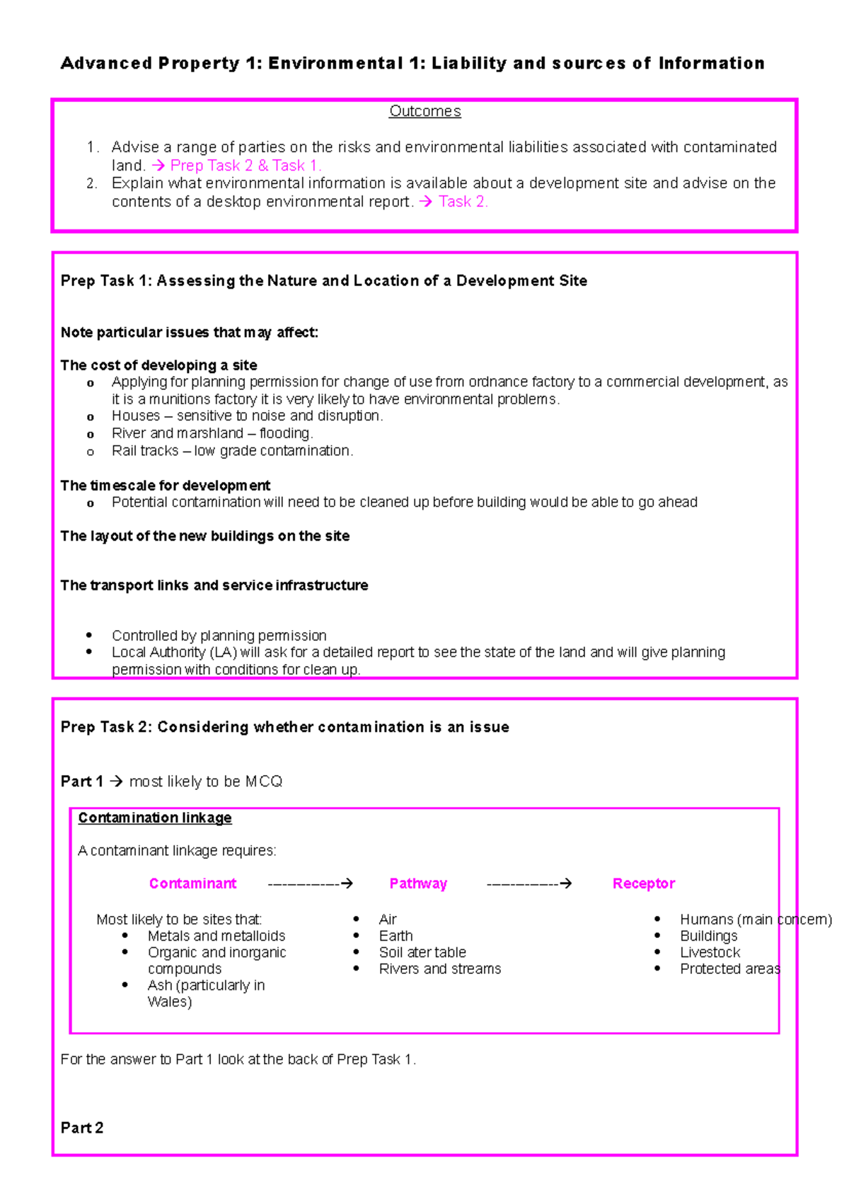 Advanced Property 1 - Lecture notes 1&2 - Advanced Property 1 ...