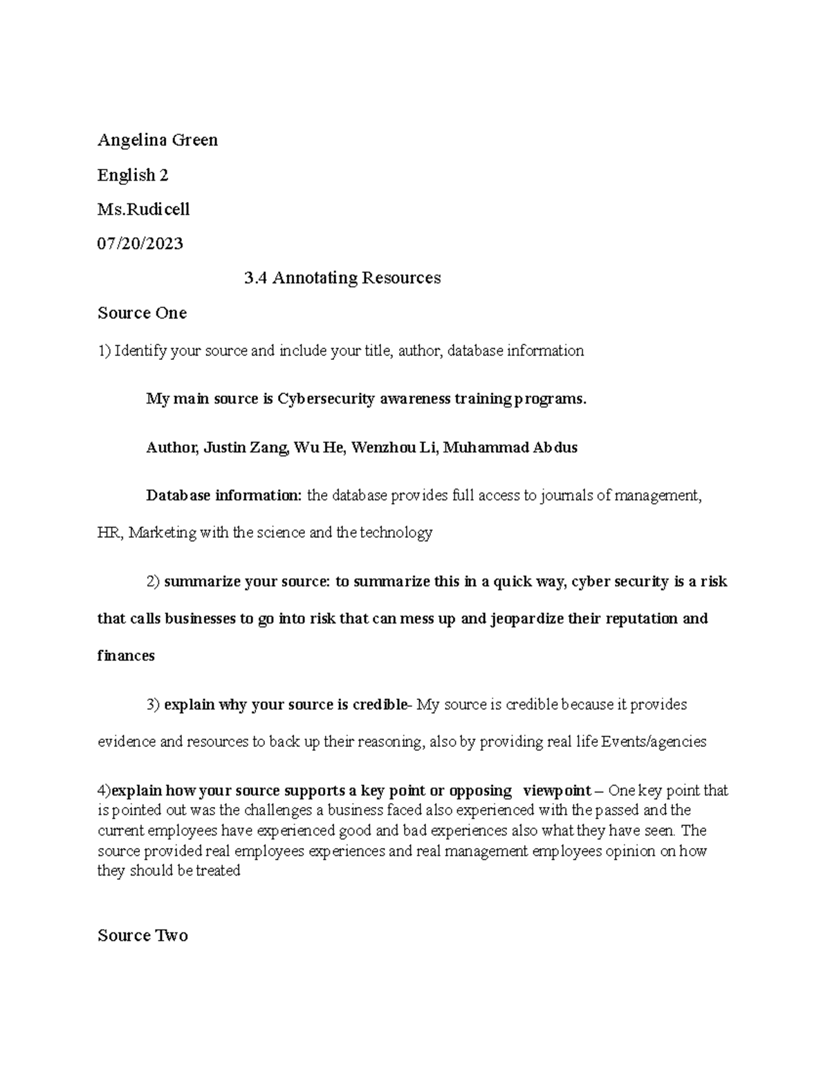 New 3.4 Annotating Resources - Angelina Green English 2 Ms 07/20/ 3 ...