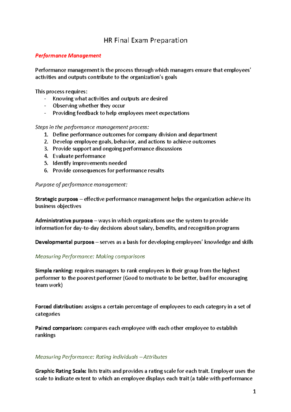 HR Final Exam Preparation - Warning: TT: undefined function: 32 Warning ...