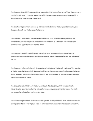 GOVT 2305: Lecture Notes for Exam 1 - Chapters 1-6 - Lecture Notes for ...