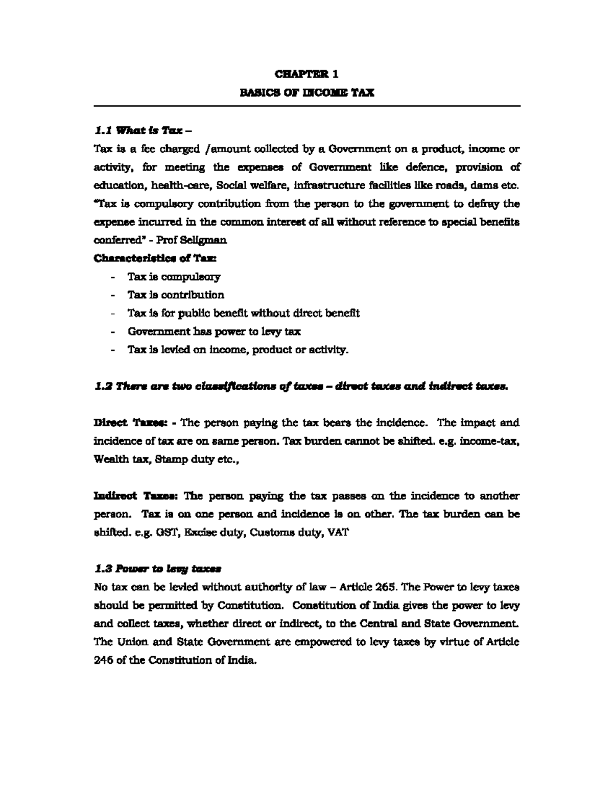 Intro to taxation - English - Studocu