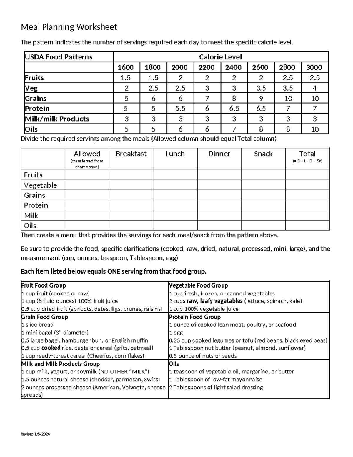 Meal Planning Worksheet-rev 1.8.24 - Meal Planning Worksheet The ...