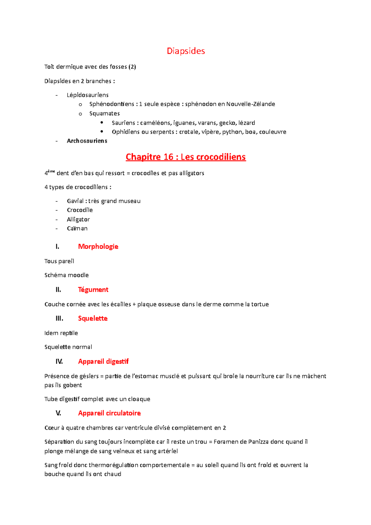 Chapitre 16 les crocodiliens - Diapsides Toit dermique avec des fosses ...
