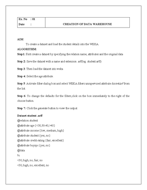 DBMS Lab Manual - CS3481 DATABASE MANAGEMENT SYSTEMS LABORATORY L T P C 0 0 3 1. COURSE ...