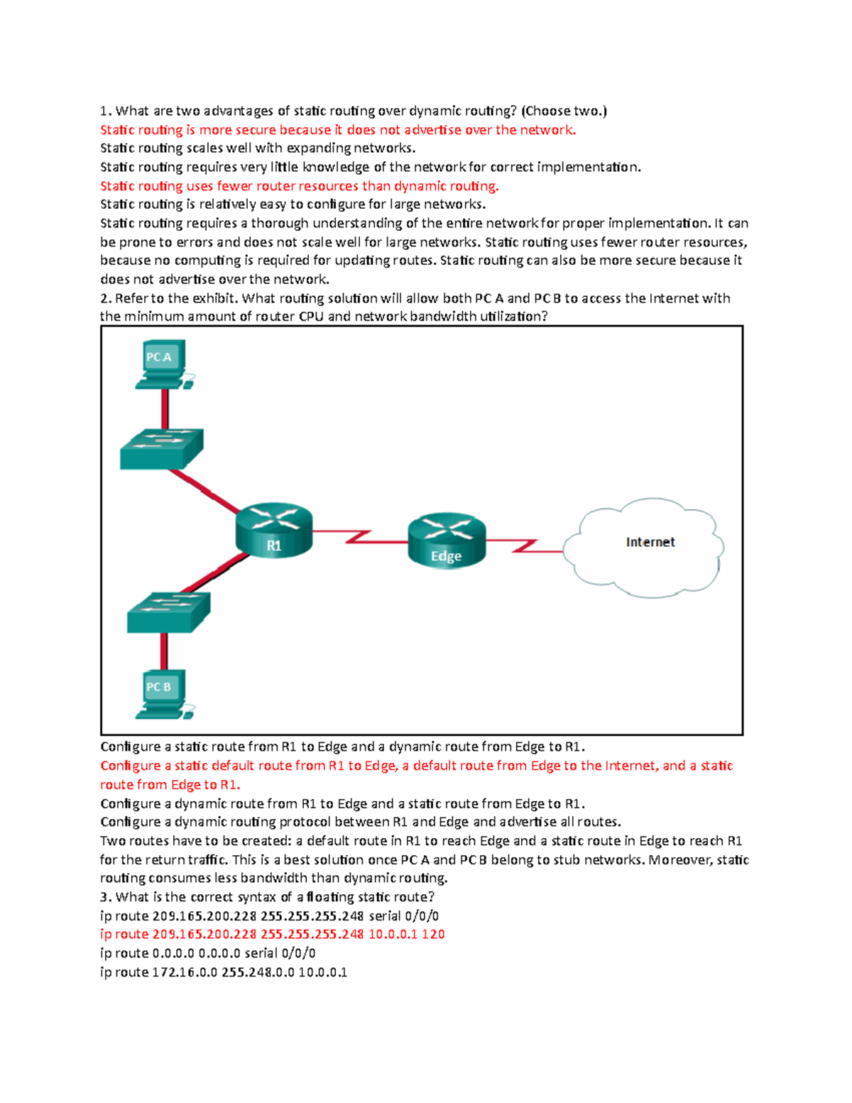 CCNA 2 (v5.0.3 + v6.0) Chapter 2 Exam Answers 2020 – 100% Full - What are two advantages of ...
