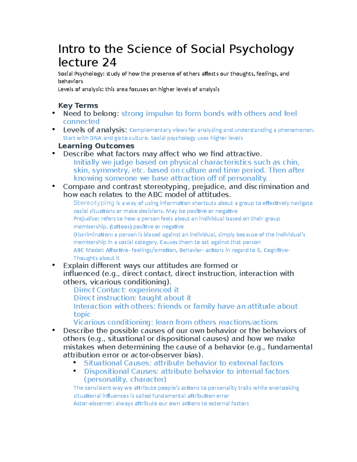 Intro to the Science of Social Psychology lecture 24 - Psych 111 - BYU ...