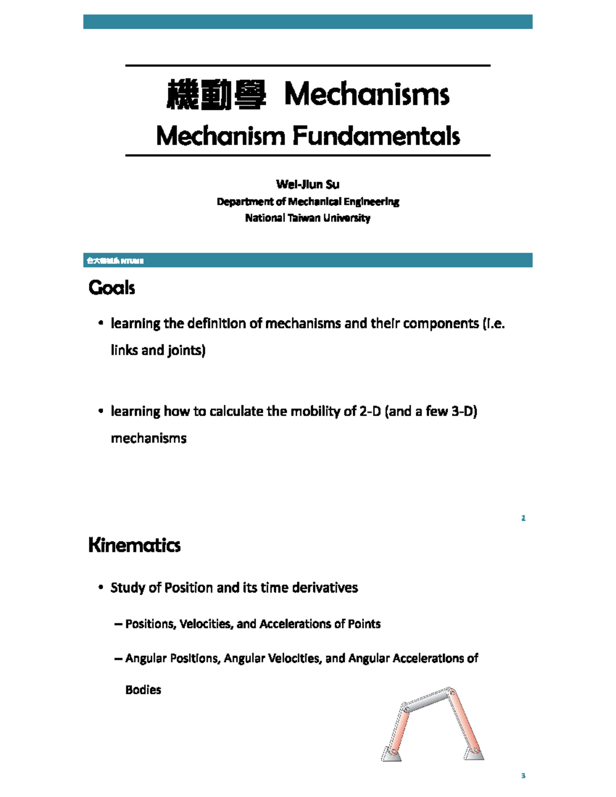 Mechanisms - 01 Mobility Print - Mechanics - Studocu