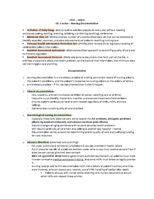A.2. Nursing Documentation - HEALTH130 || Health Assessment CHARTING ...