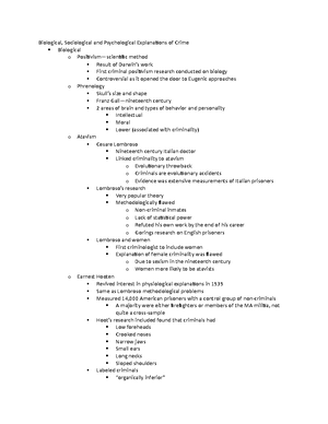 Criminology Notes 1 - Dr. Jesse Garcia - Criminology Notes Spring 2017 ...