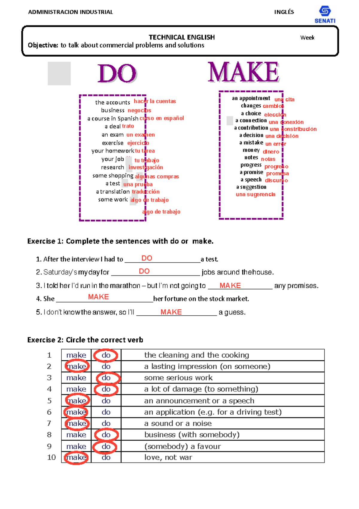 DO - MAKE resuelto - DO-MAKE resolución de ejercicios materiales para ...