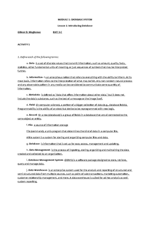 MIL LAS Q4 Wk1 (MELC1) - MODULES FOR MEDIA AND INFORMATION LITERACY ...