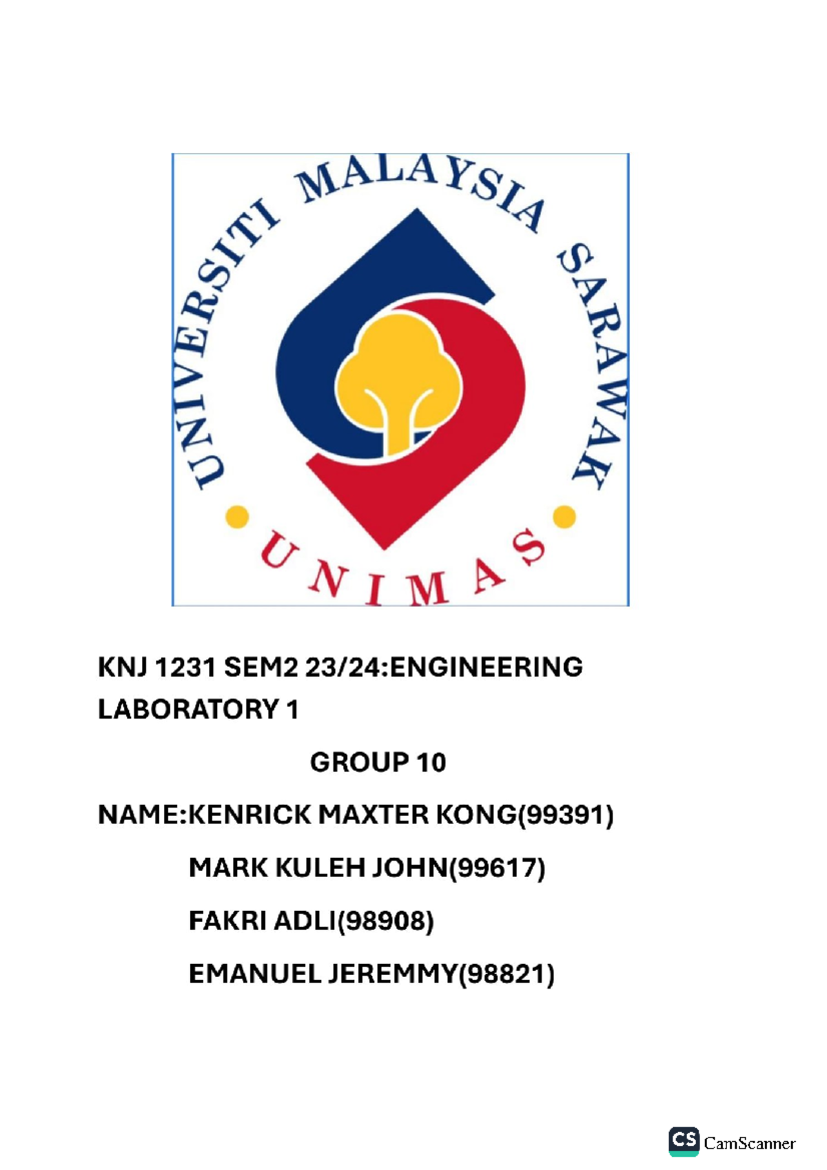 G10 M6 - kkkkkkkkkkkkkkkk - MALAYSIA M KNJ 1231 SEM2 LABORATORY 1 GROUP 10 NAME:KENRICK MAXTER ...