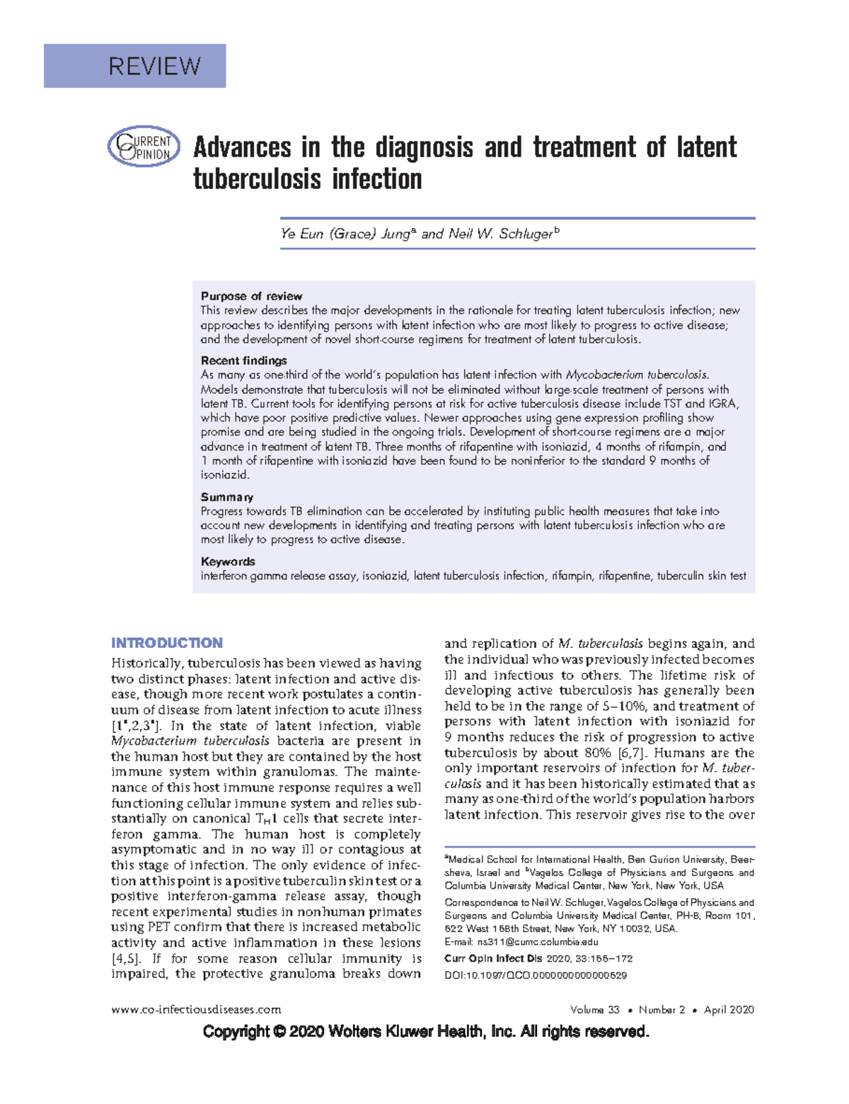 Advances in the diagnosis and treatment TBL - Downloaded from journals ...