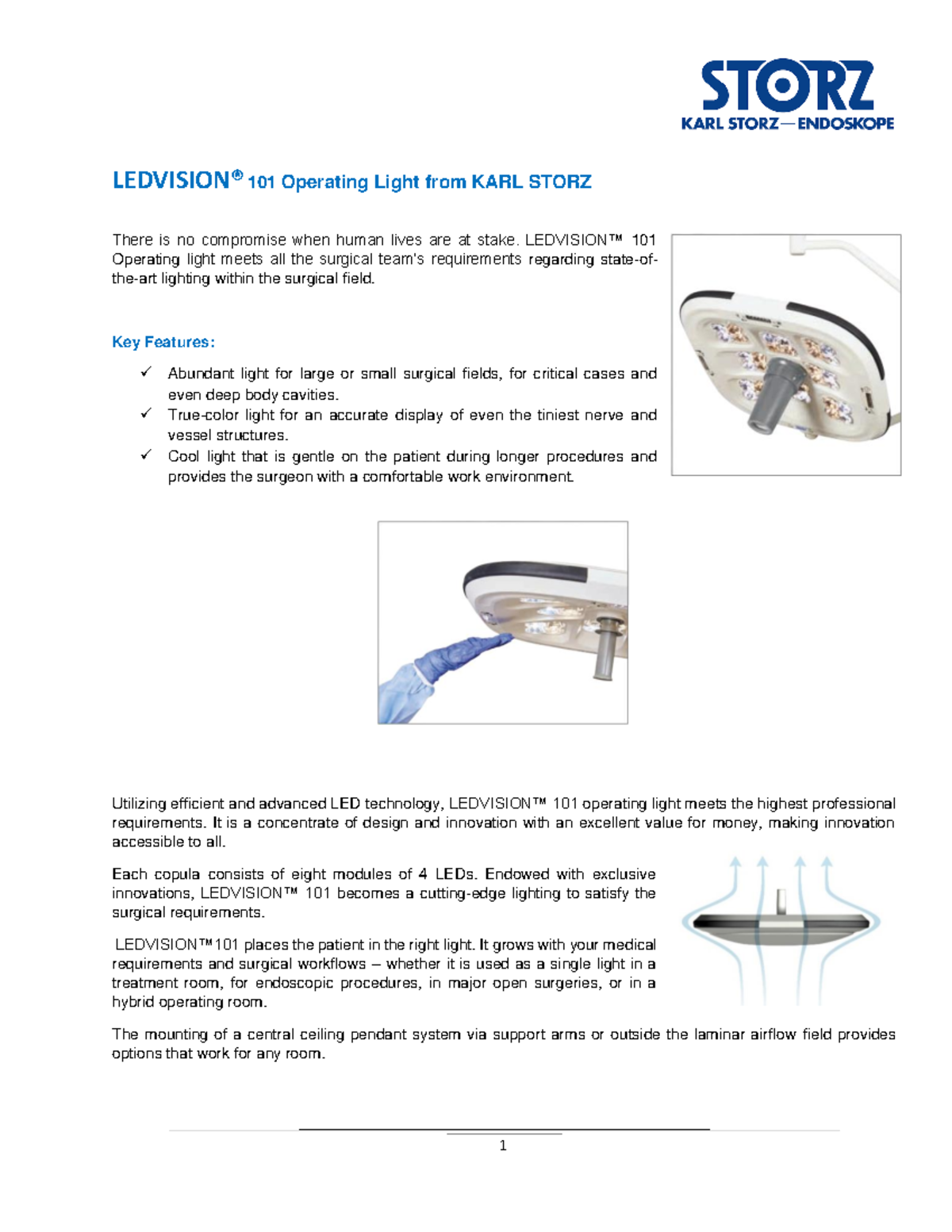 1. Ledvision 101 - light - LEDVISION® 101 Operating Light from KARL ...