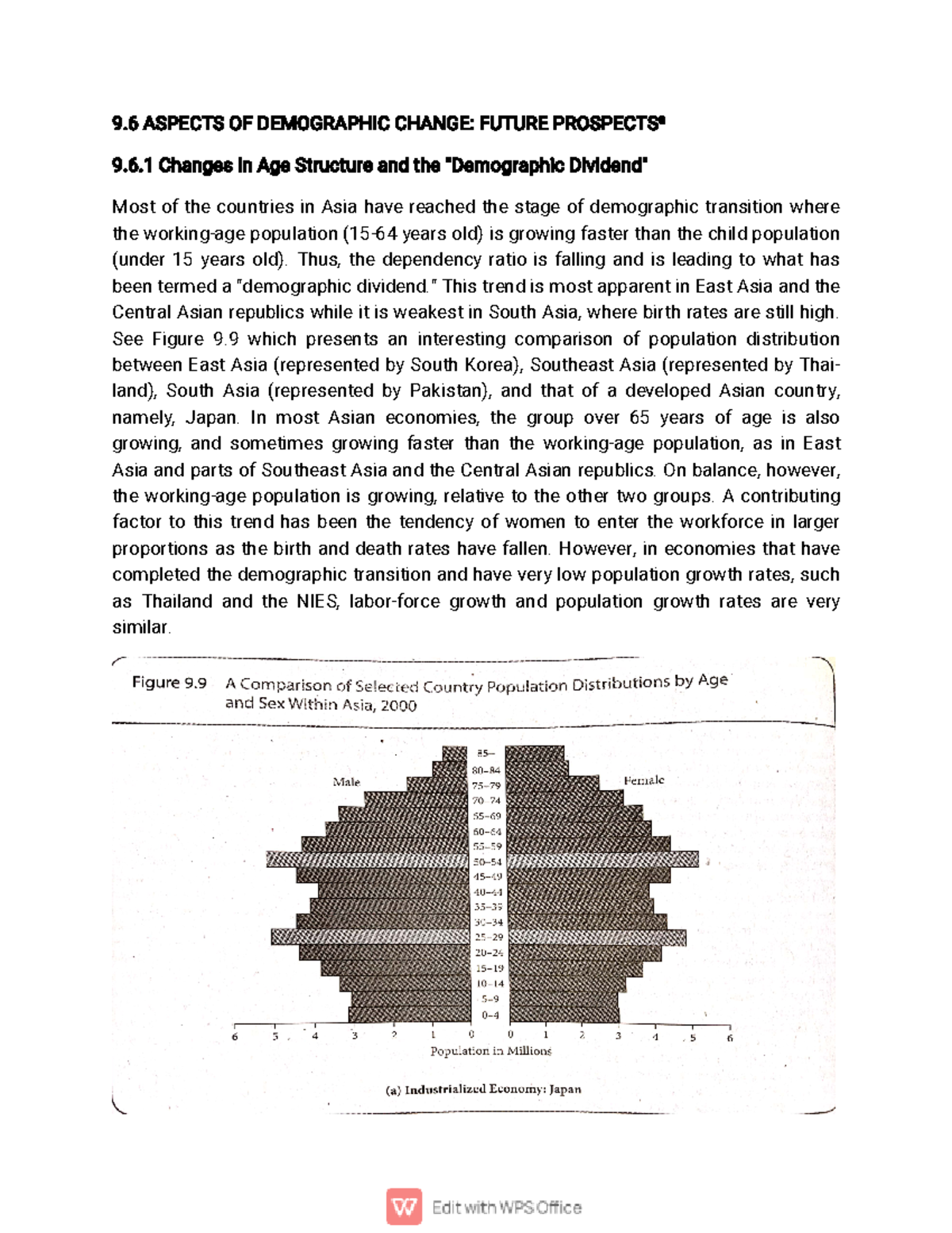 Aspects OF Demographic Change Future Prospects - 9. 6 ASPECTS OF ...