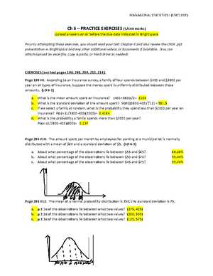 Ch 2 - Practice Exercises - Ch 2 – PRACTICE EXERCISES (5/100 marks) Upload answers on or before ...
