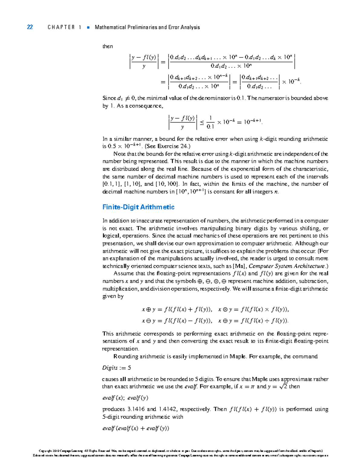 Week 4 - weekly lecture notes - 22 C H A P T E R 1 Mathematical ...