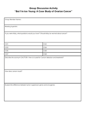 BIO 189 Final Study Guide - BIO 189 Final Study Guide It is recommended ...