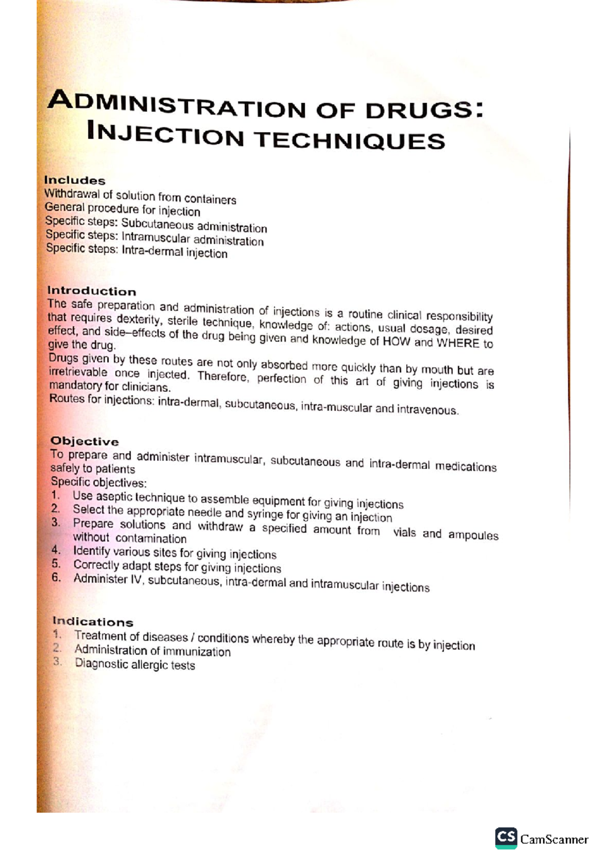 Administration of Drugs; Injection Techniques - Radiography and imaging ...