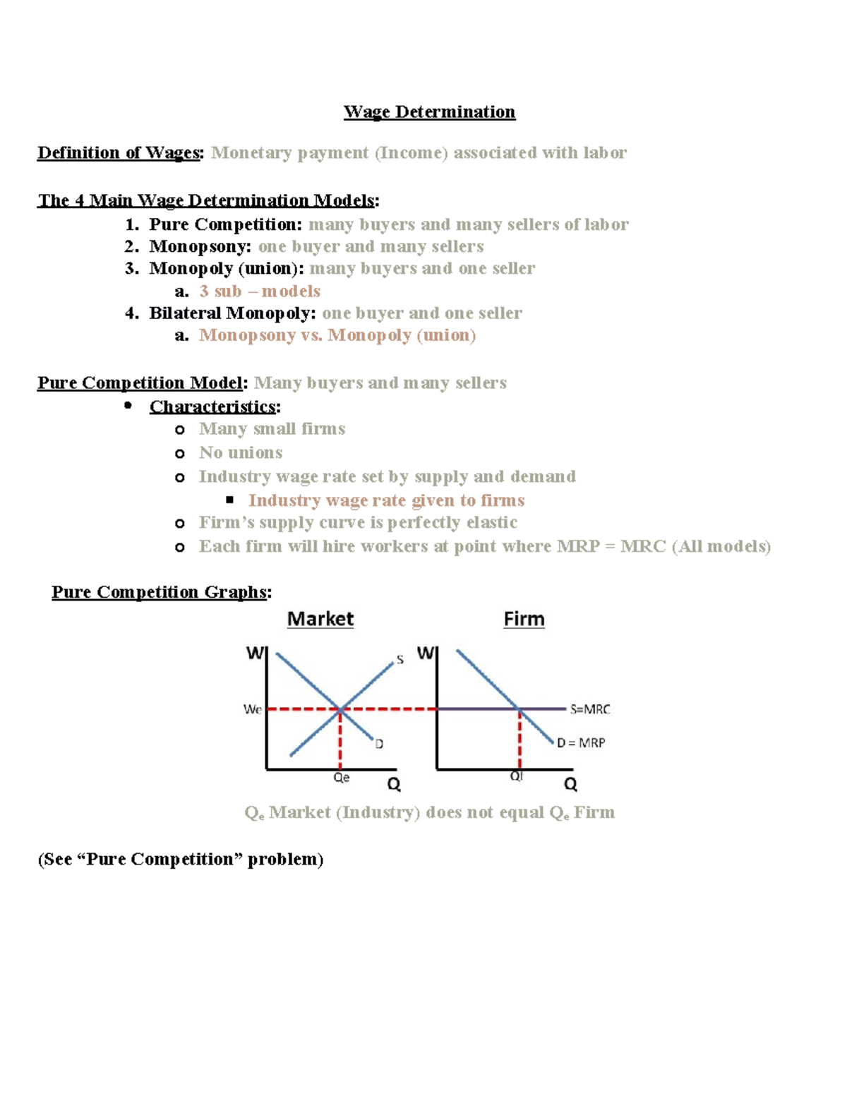 Unit 3 wage determination notes - Wage Determination Definition of ...