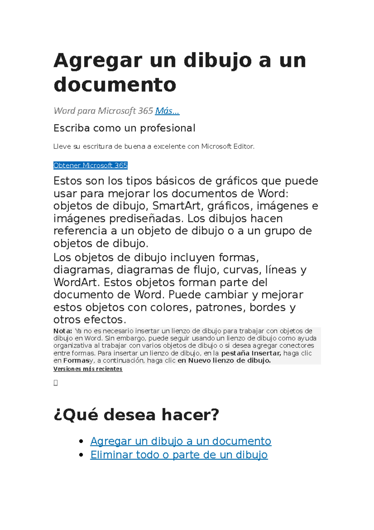Herramientas de dibujo - Agregar un dibujo a un documento Word para ...