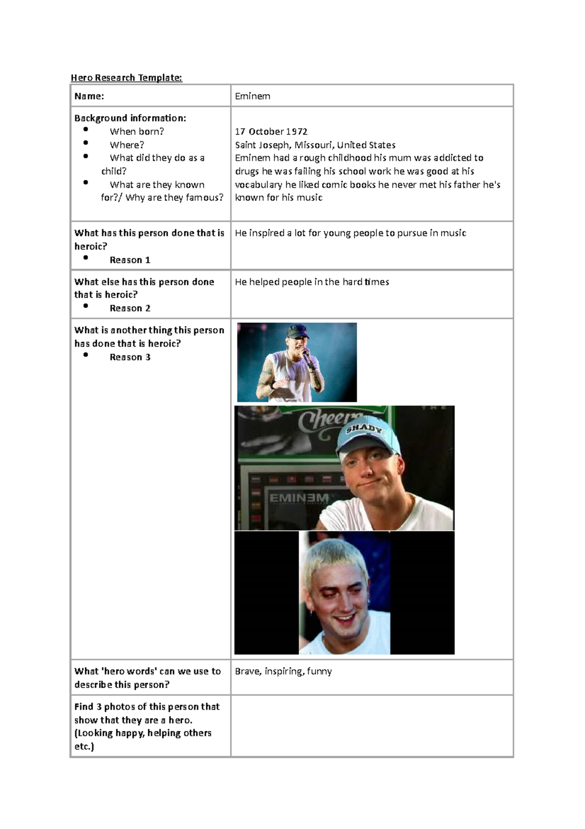 Eminem - year 9 theory practice material dedd d d d d d d d d d d d d d ...