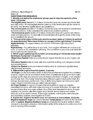 Anaphy (blood and lymph) - Finals (Lab): Activity 11 Using a Venn ...