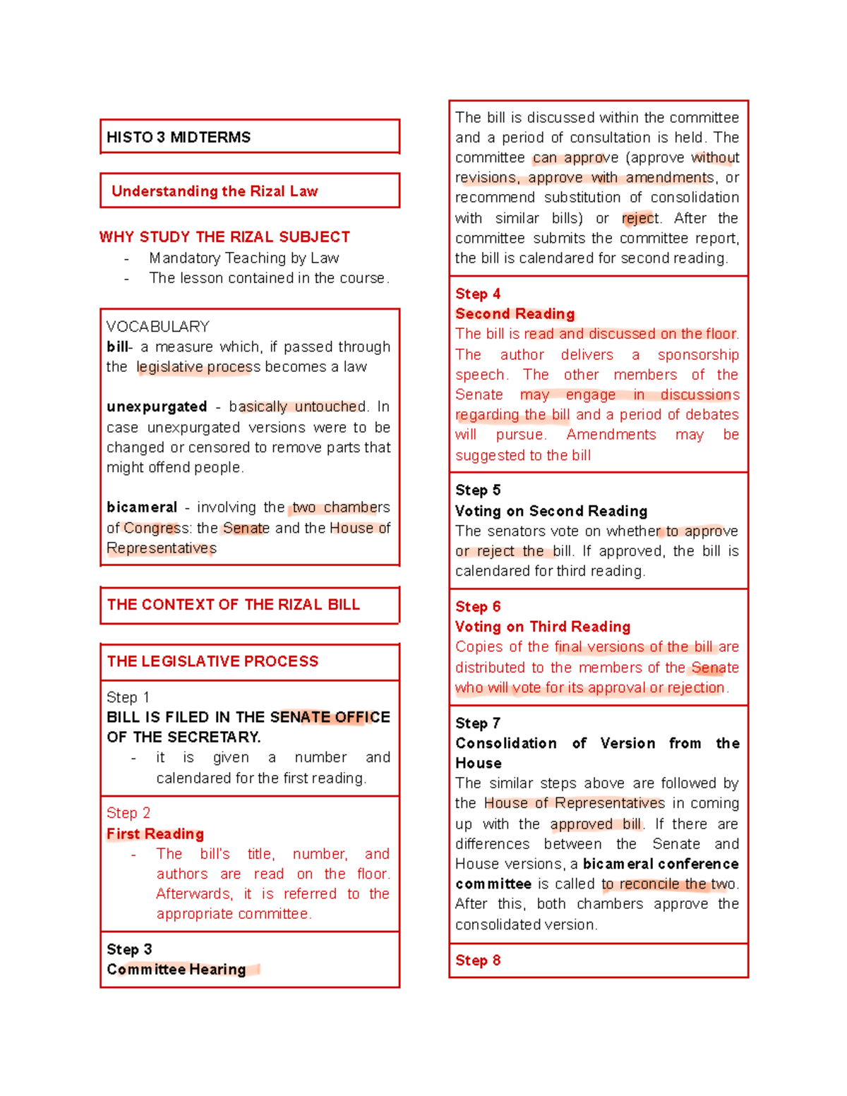 Histo 3 Midterms - HISTO 3 MIDTERMS Understanding the Rizal Law WHY ...