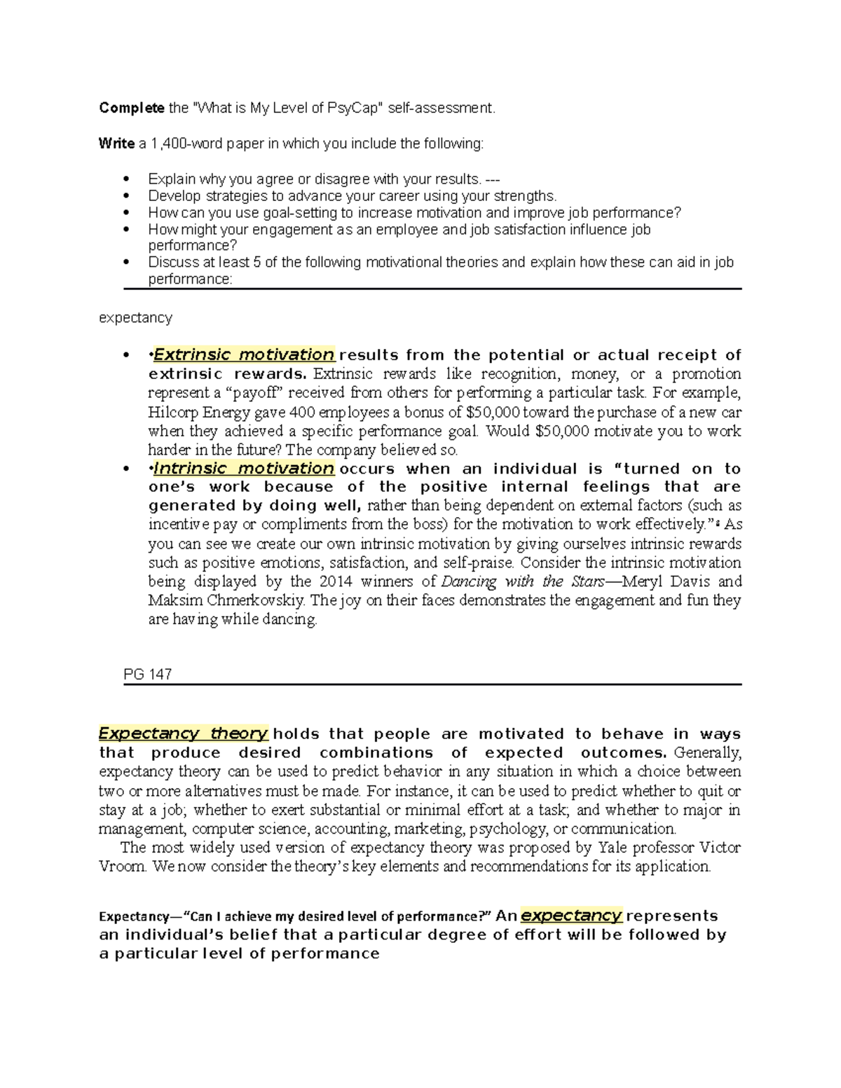 Week 3 Paper Notes Complete The What Is My Level Of PsyCap Self week-3-paper-notes-complete-the-what-is-my-level-of-psycap-self