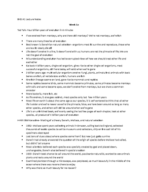 BIO 141 - Chapter 1 - Campbell Biology - Chapter 1 - Evolution, Themes ...