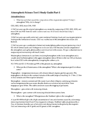 Atmospheric Science Test 1 Study Guide Part 2 - Hottest last 10 years ...