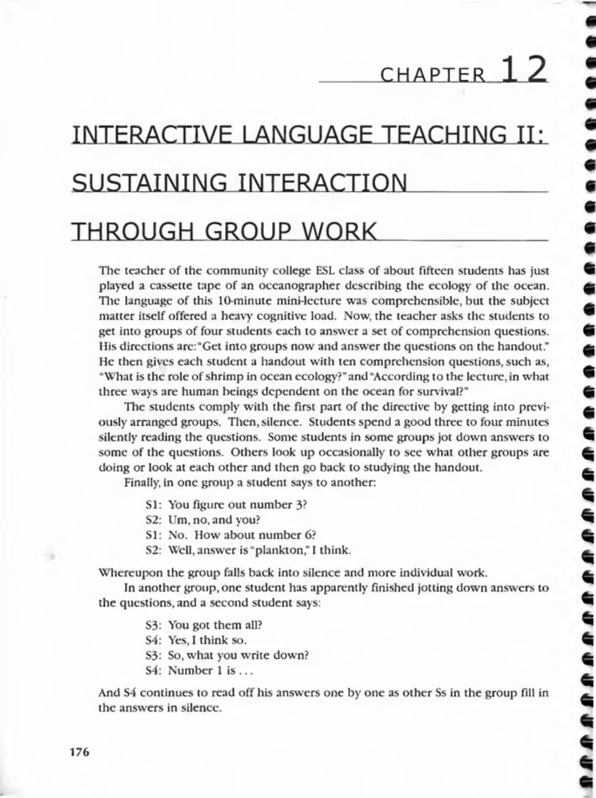 Interactive Language Teaching - CHAPTER 12 INTERACTIVE LANGUAGE ...