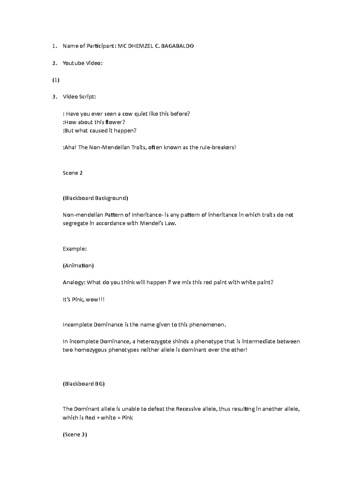 Siyensikula Requirements TNHS - Name of Participant: MC DHEMZEL C ...