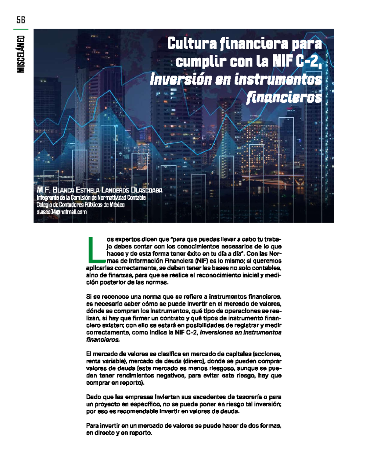 11 Cultura financiera para cumplir con la NIF - Finanzas - Studocu