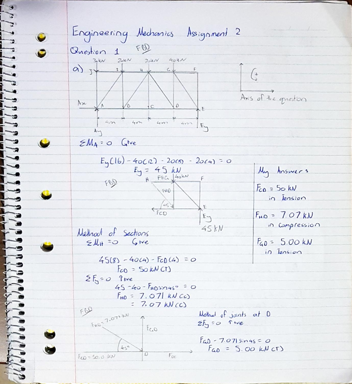Eng mech assignment 2 - Assessment 2 - 048321 - Studocu