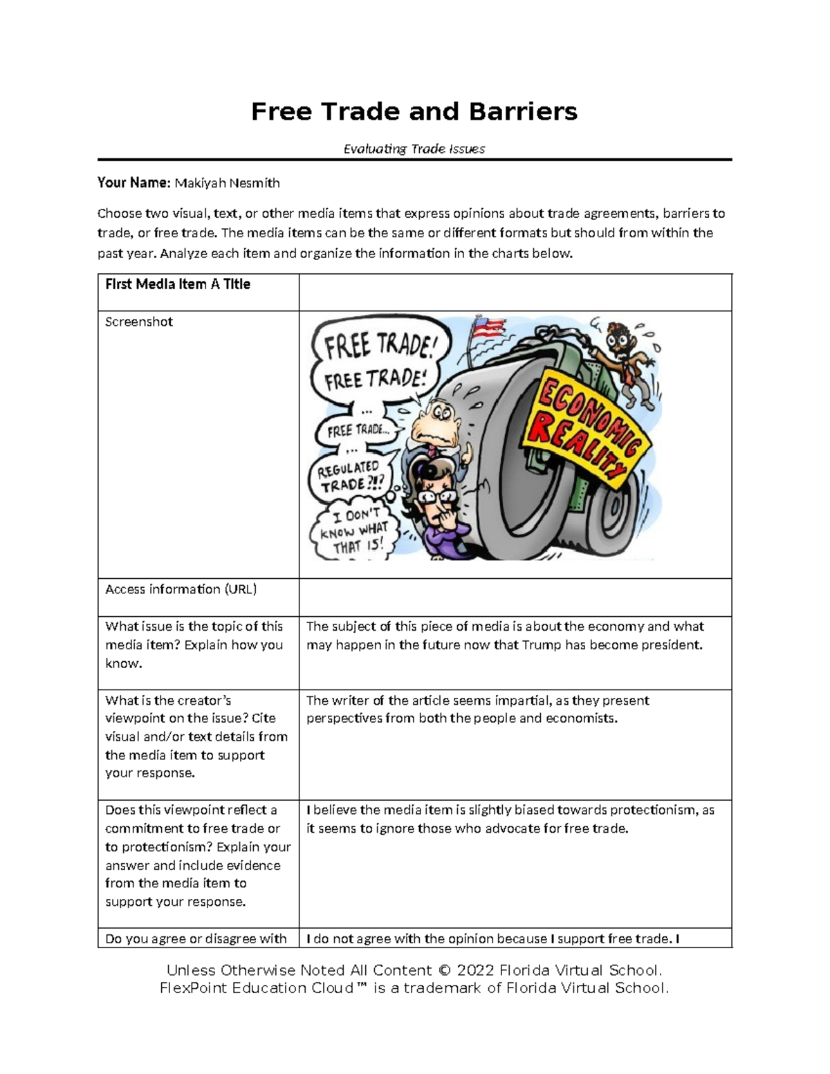 Free trade and barriers assignment template - Free Trade and Barriers ...