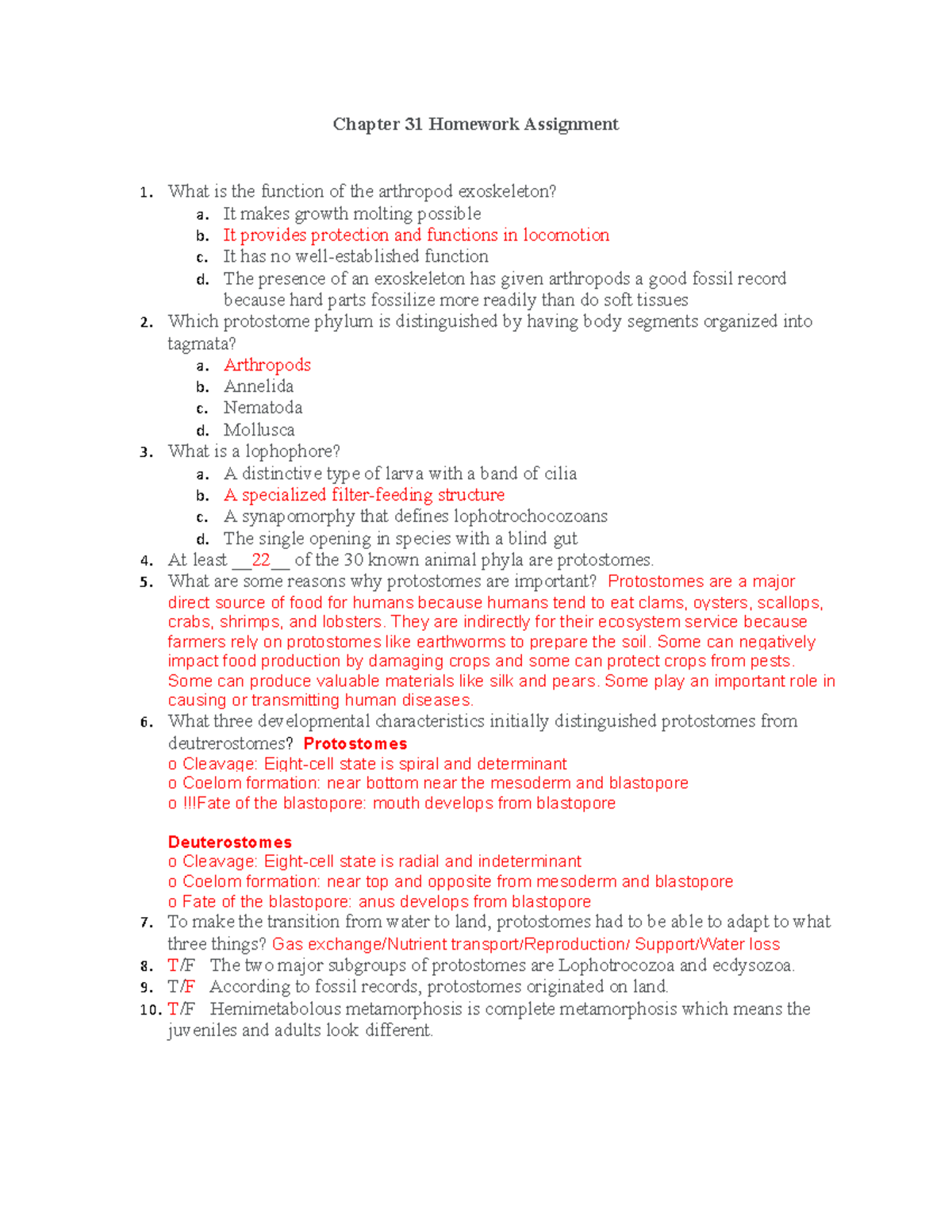 31 Biology homework 2222222222222222222222 - Chapter 31 Homework ...