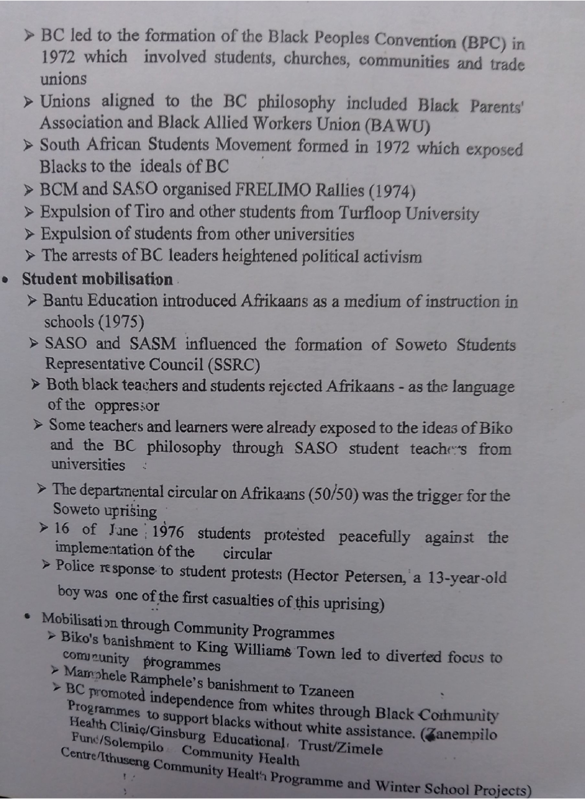 Notes on history - Studocu