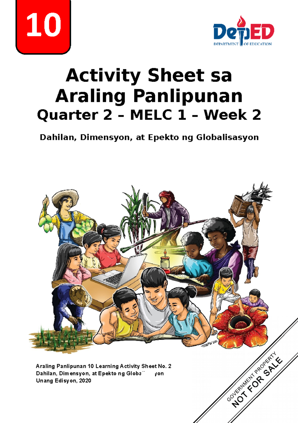 LAS AP G10 MELC1 Week2 v2 - 10 Activity Sheet sa Araling Panlipunan ...