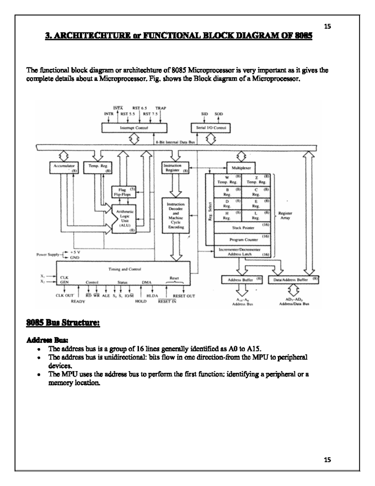 MP8085 - Microprocessors and Interfacing - Studocu