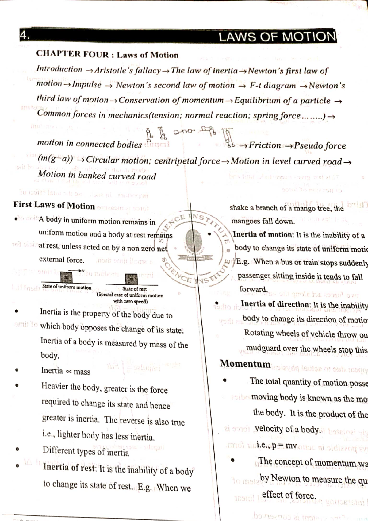 Neet study meterial physics - Laws of motion - With practice question ...