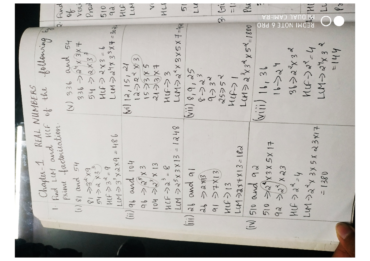 Real numbers - question papers - 10th class cbse notes - Studocu